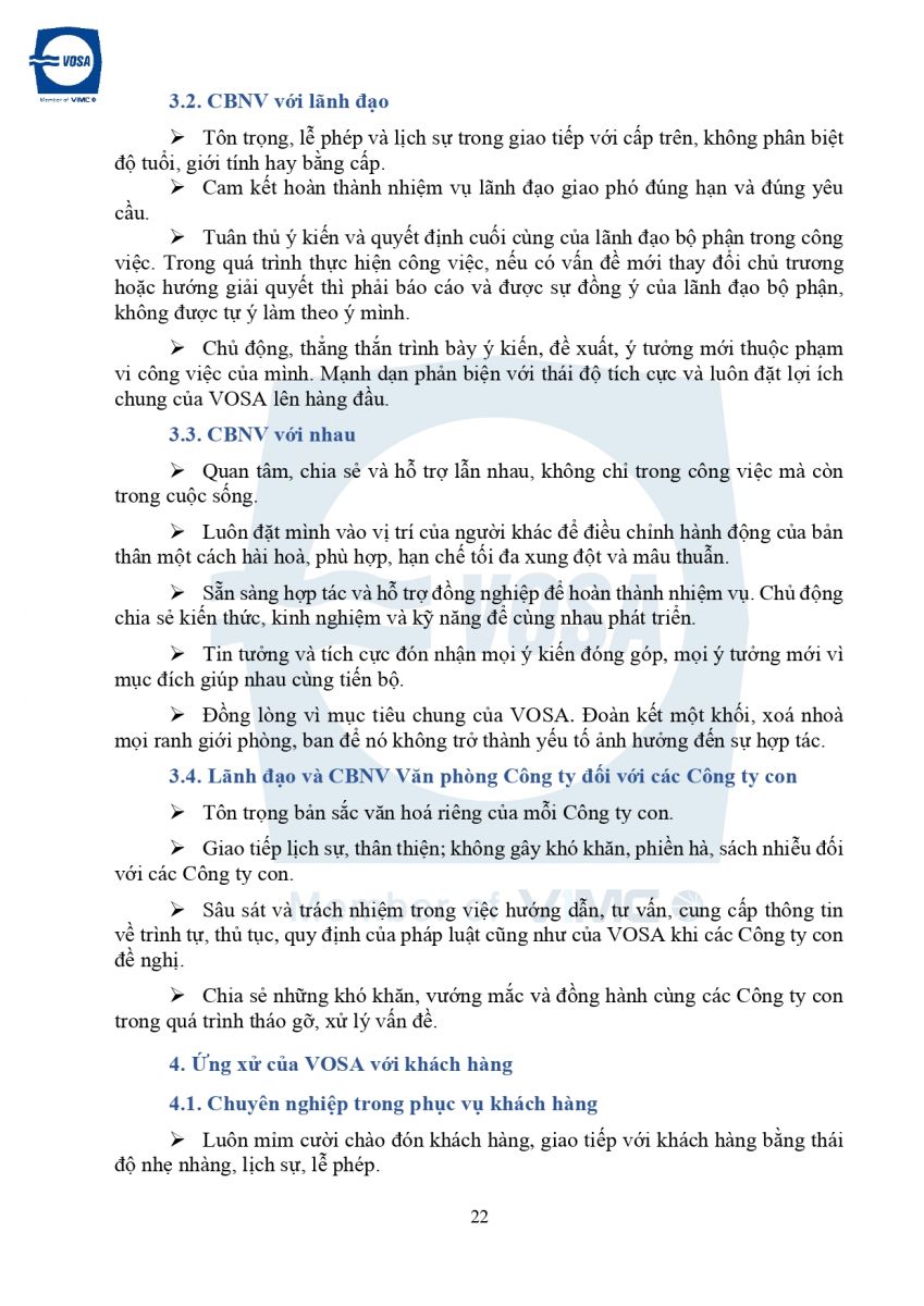 BỘ QUY TẮC ỨNG XỬ